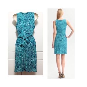 Banana Republic | Dresses | Br Issa Collection Blue Ceramic Print Dress ...